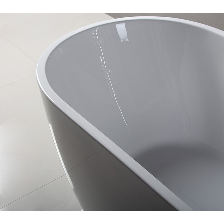 Espace Habitation GBI Baignoire de trempage autoportante en fibre de verre L 63 po x 28,7 po ...